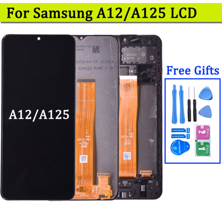 6.5" LCD For Samsung A12 A125 LCD with frame Touch Screen Digitizer LCD ...
