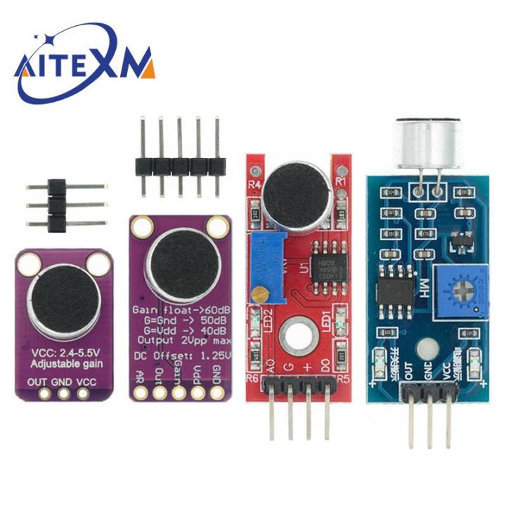 Sound Sensor Module Sound Control Sensor MAX4466 MAX9814 Switch Detection Whistle Switch ...