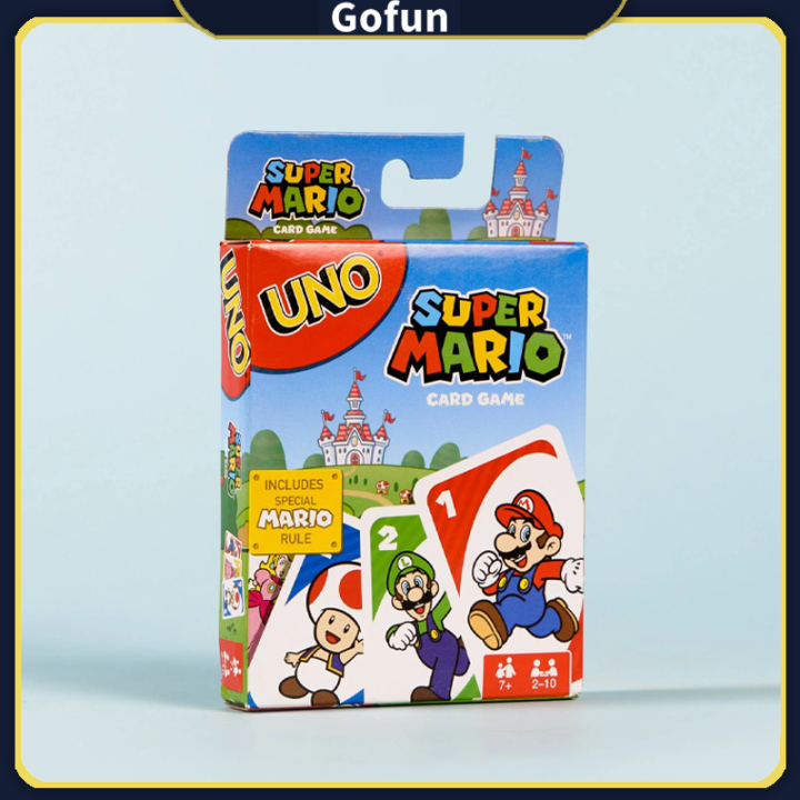 Uno card game Super Mario Uno board game for 2-10 players ages 7Y ...