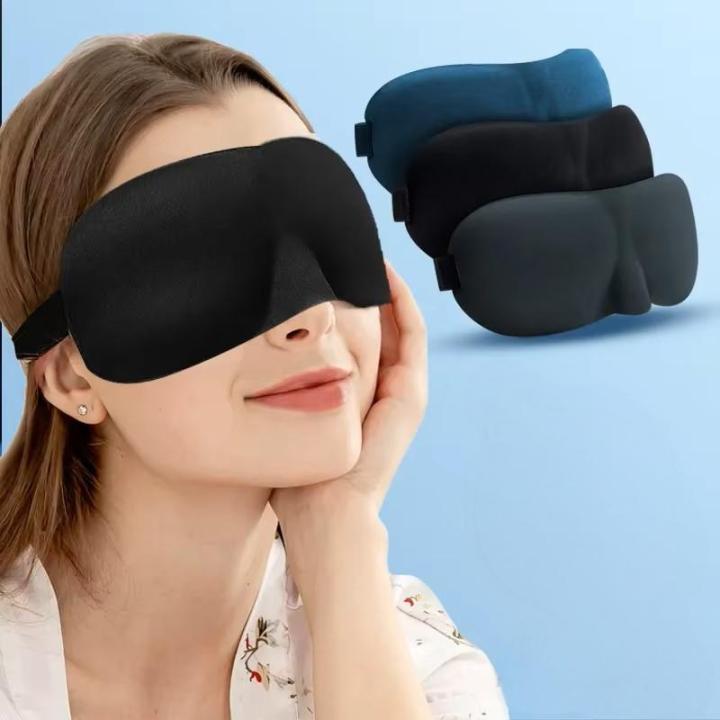 Eye Mask for Sleeping 3D Contoured Cup Blindfold Concave Molded Night ...