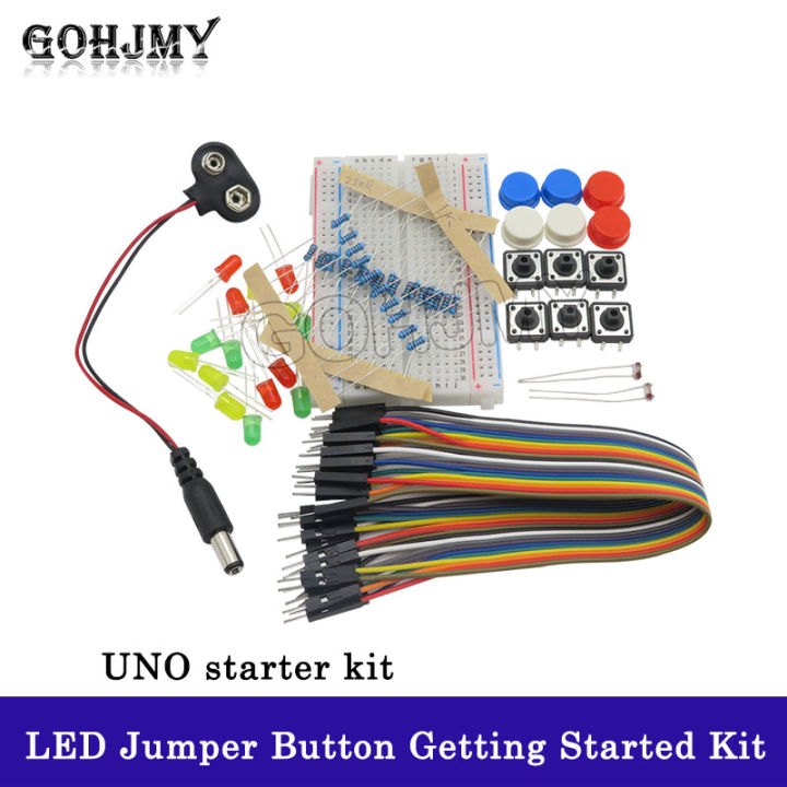 Starter Kit For UNO R3 Mini Breadboard LED Jumper Wire Button for ...
