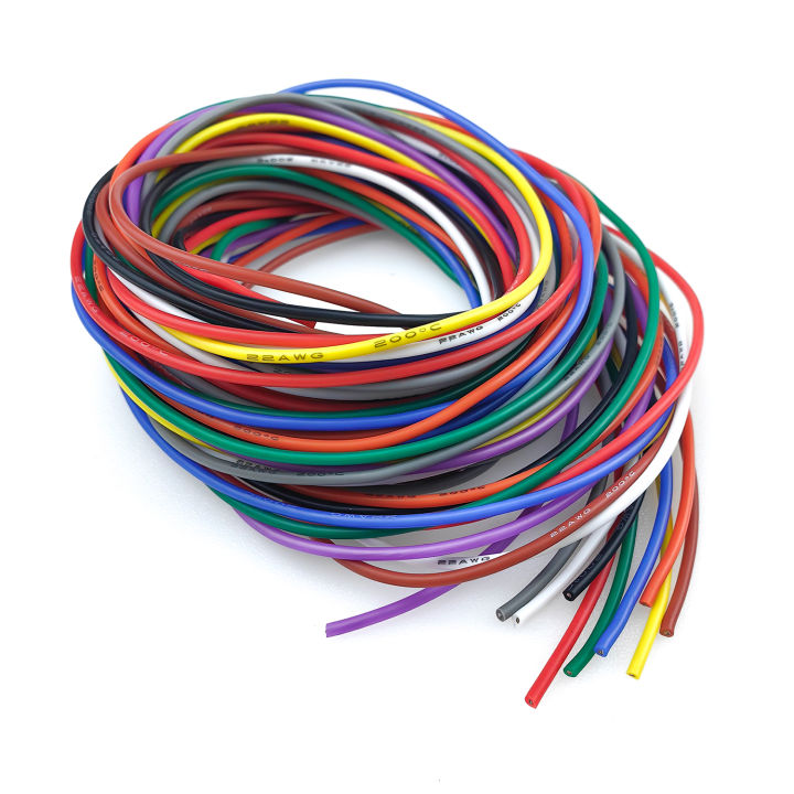 10 Colors 16-18-20-22-24-26-28-30 Gauge Silicone Electrical Wire 10 ft ...