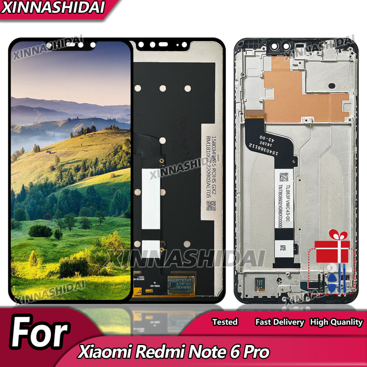 For Xiaomi Redmi Note 6 Pro LCD Display Touch Screen Digitizer Assembly ...