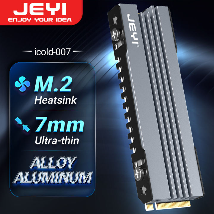 JEYI M.2 SSD Heatsink, NVME NGFF Cooling Aluminum Cooler Radiator with ...