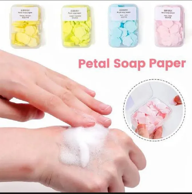 box Soap Paper Disposable Bath Hand Washing Travel Foaming Scented ...