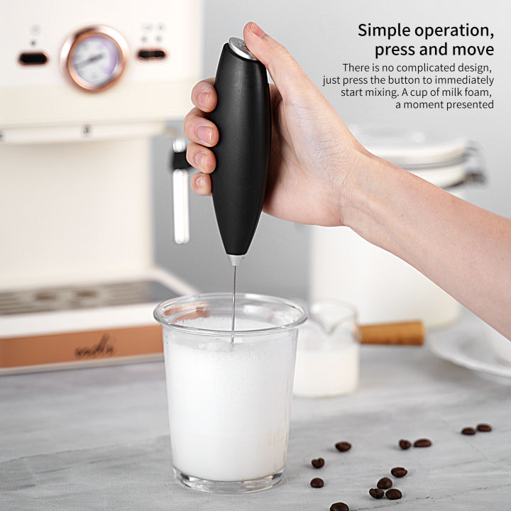 Mini Electric Coffee Blender Handheld Eggbeater Bubble Drink Stir Bar ...