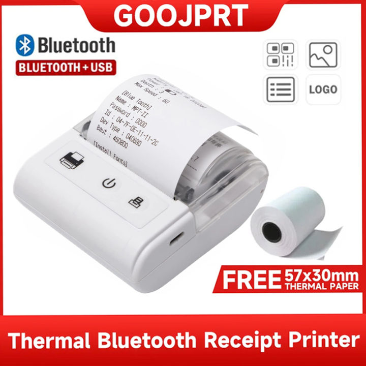 Mini Printer Pocket Thermal Receipt Printer Mobile Portable Ticket Bill ...