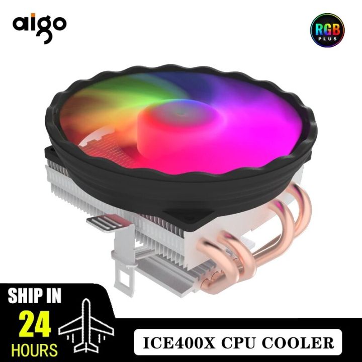 Aigo Processor Air Cooler CPU Cooling Fan RGB PWM 4 Heat Pipes Hielera ...