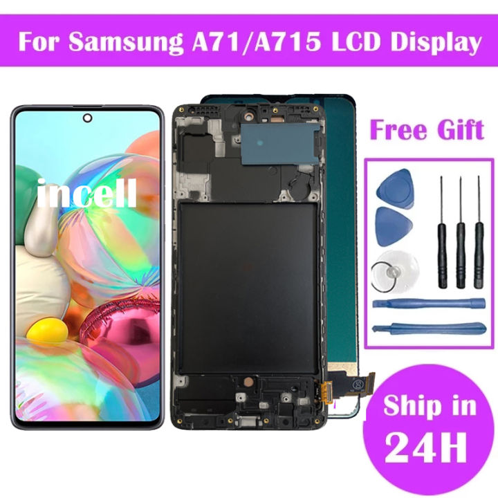 A71 Display Screen with Frame, for Samsung Galaxy A71 A715 A715F LCD ...
