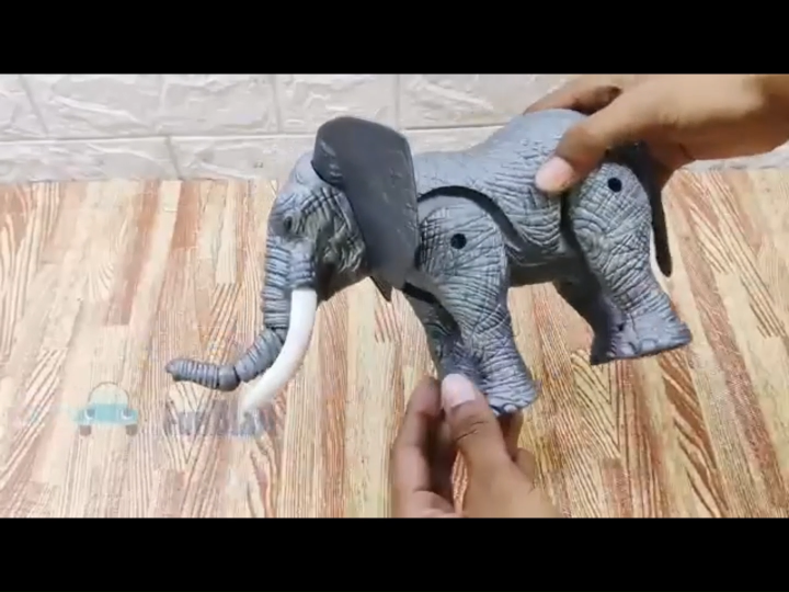 Electric Walking Elephant Toy for Kids – Musical Light-Up Animal with ...