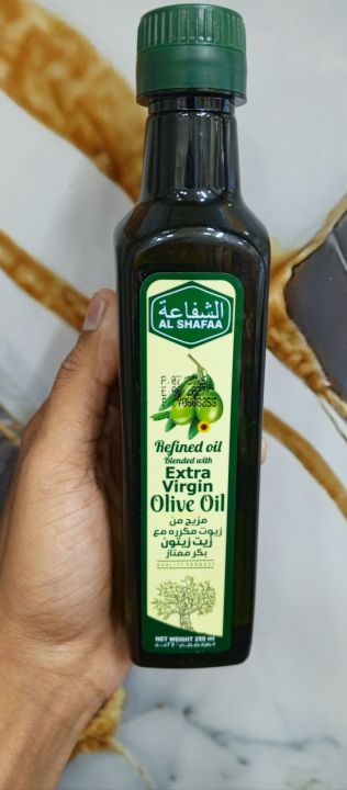 Al Shafaa Refined Oil Blended With Extra Virgin Olive Oil 250ml | Daraz.lk