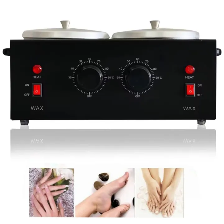 Dual Wax Pots Professional Electric Wax Heater Machine Parrafin Waxing ...