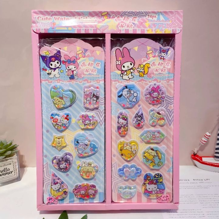Sanrio Kawaii Kuromi Hello Kitty 3D Shake Stickers DIY Notebook Album ...