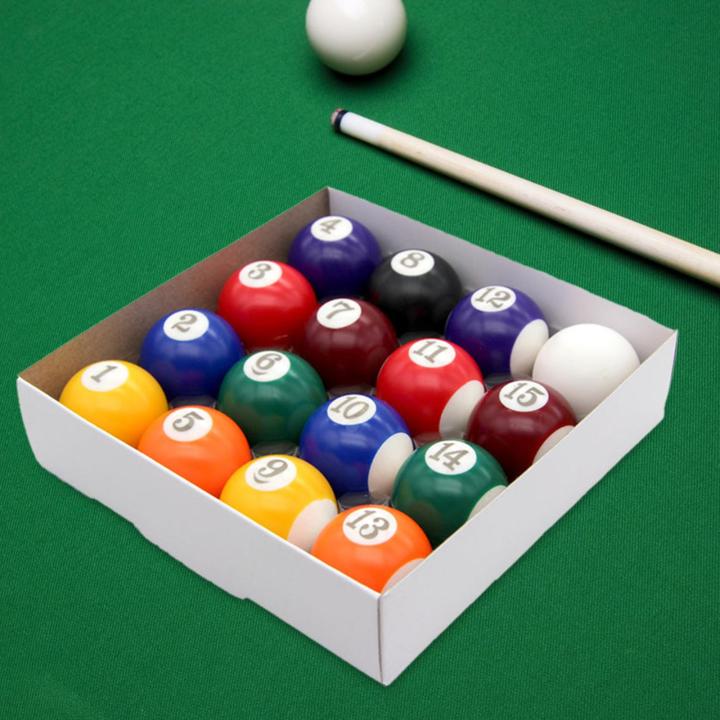16x Billiard Ball Set 1.26'' Resin Pool Table Multipurpose Mini Pool ...