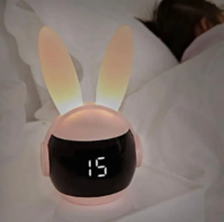 Rainbow Rabbit LED Digital Alarm Clock Electronic LED Display Sound ...