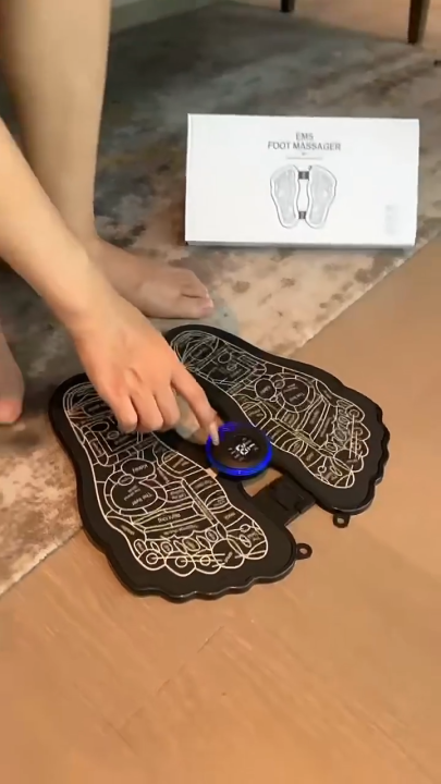 EMS Foot Massage Mat Automatic Electric Physiotherapy Tens Massager ...
