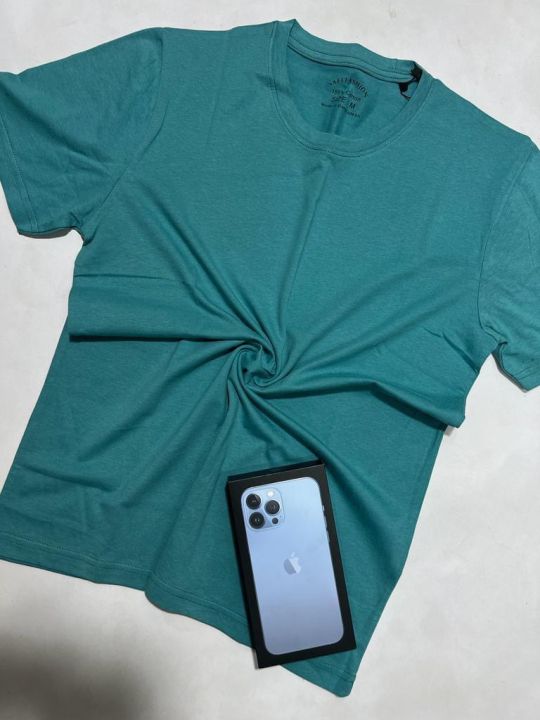 Super soft t-shirt for men's useable for all seasons solid color ...