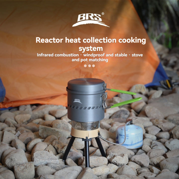BRS-TS19 Reactive Stack Heat Cooking System Portable Pot/Jet Burner Set ...