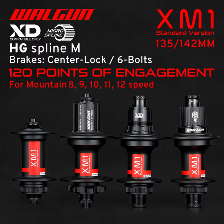 XM1 Bike Front Rear Hub 32 Hole MTB Mountain Bikes Hub HG XD XDR MS ...