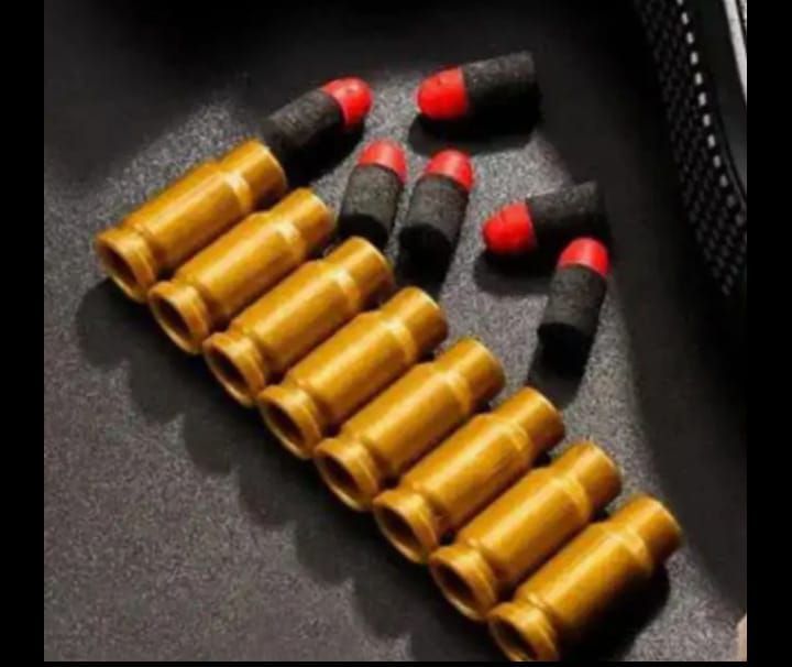 10 soft bullets with 8 shells for air soft machine | Daraz.pk