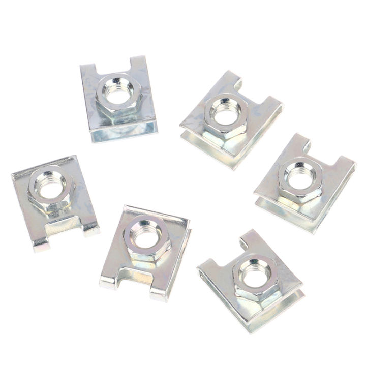 10pcs M6 For Motorcycle Car U Nuts Speed Clip Fastener Assorted Kits ...