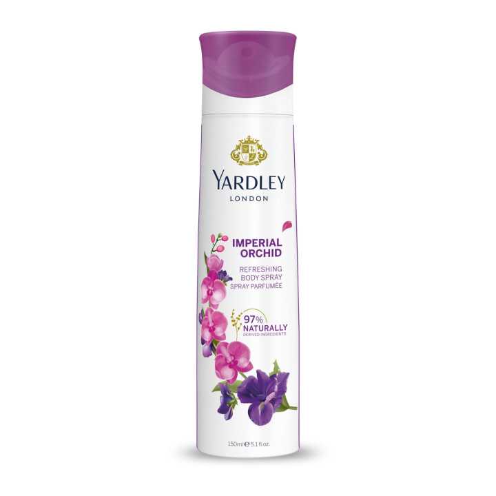 Yardley 150ml Body Spray Range for Men & Women – Jasmine, Rose, Orchid ...