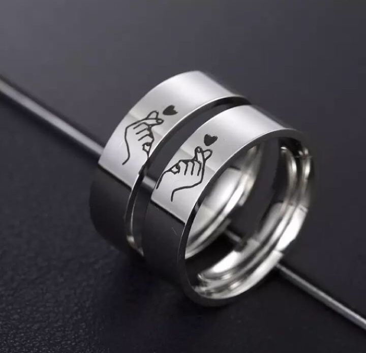 Stainless steel couple rings | Daraz.lk
