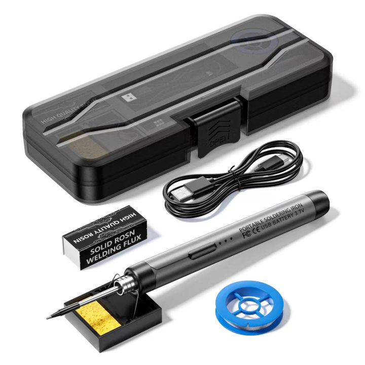Smart USB Soldering Iron Kit Digital Display Type-C Interface Electric ...