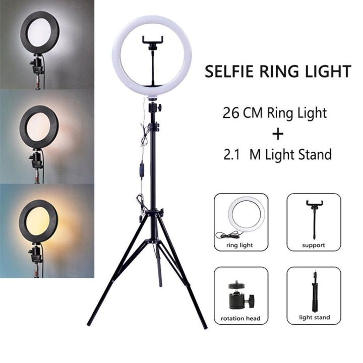 Big Size 30cm Ring Light With 7 Feet Stand and Mobile Holder TikTok ...