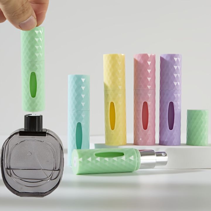 Refillable Perfume Bottle (5ml) Diamond-Shaped Bottom Flush Bottom ...