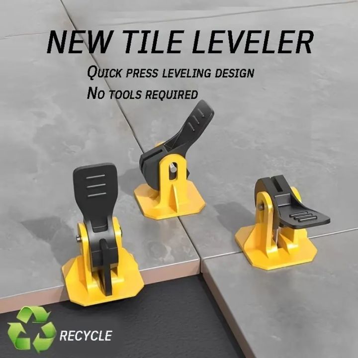 Pack Reusable Tile Levelers - Press Type, Interchangeable Steel Needle ...