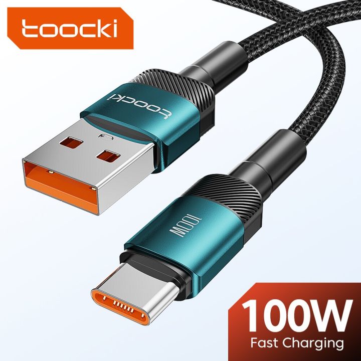 Toocki 6A USB Type C Cable for Xiaomi POCO Samsung Huawei 100W Fast ...