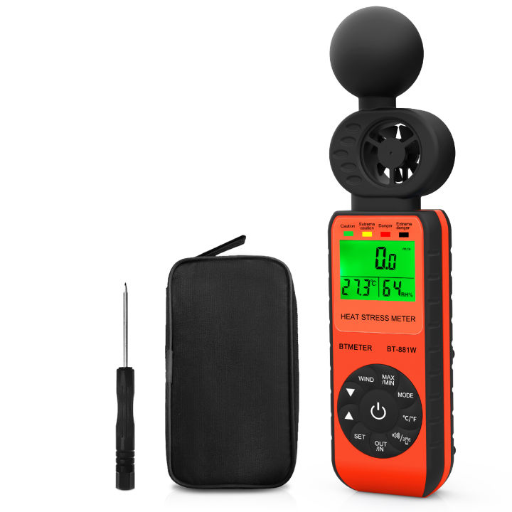 BTMETER BT-881W Air Anemometer RPM Meter Wind Digital Tachometer ...