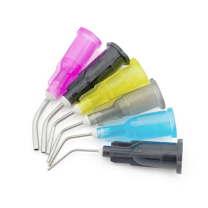 Pre Bent Dispensing Dental Tip Etchant Resin Flow Composite Needle Tip ...