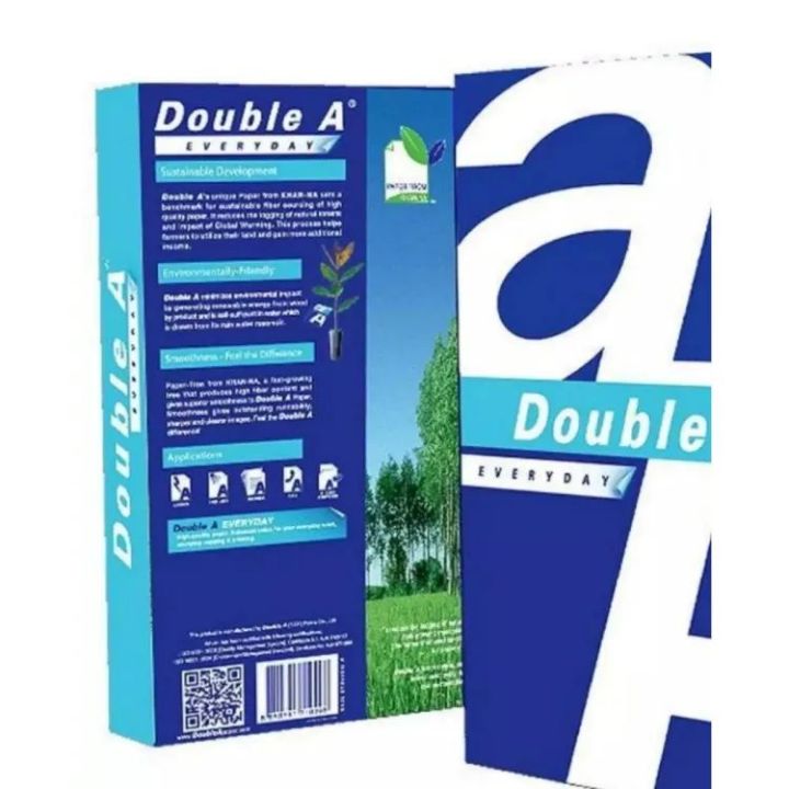 Double- A Paper - A4 Size - 70 gram - 1 Ream - 500 Sheets | Daraz.pk