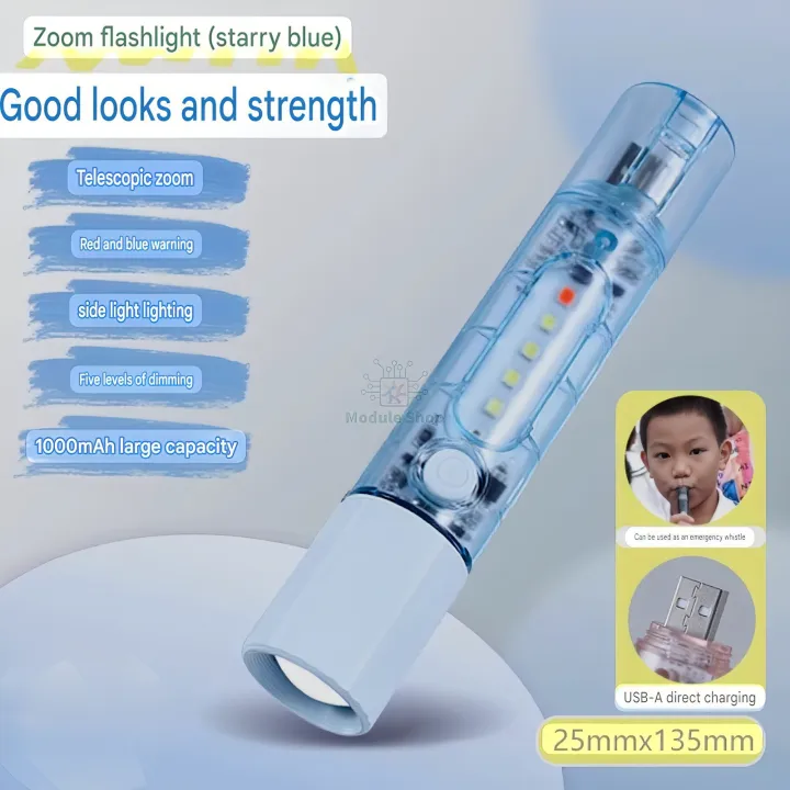 Multifunctional Powerful LED Torch High-Intensity Flashlight with ...