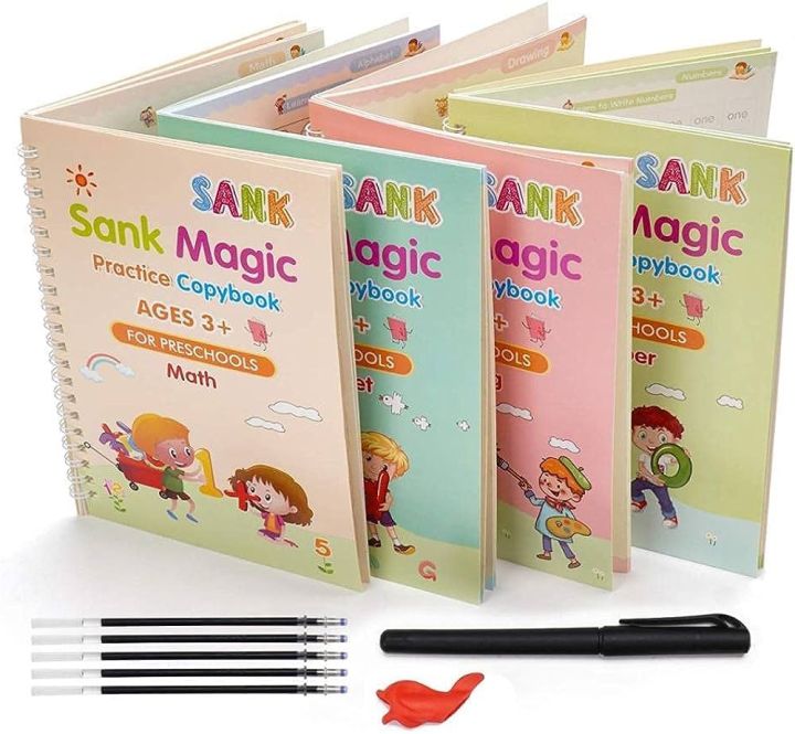 Sank Magic Practice Copybook, Number Tracing Book for Preschoolers with ...