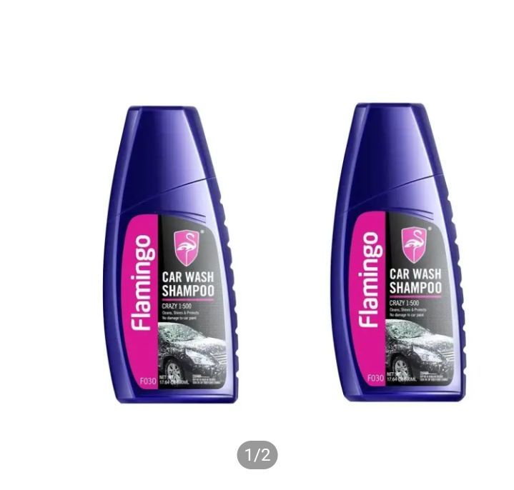 flamingo car wash and wax shampoo 500ml ( pack of 2) | Daraz.pk