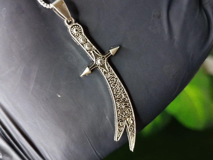 Islamic Pendant Necklace With Chain Ya Ali,Mola Ali,Ya Ali,Ya Hussain ...