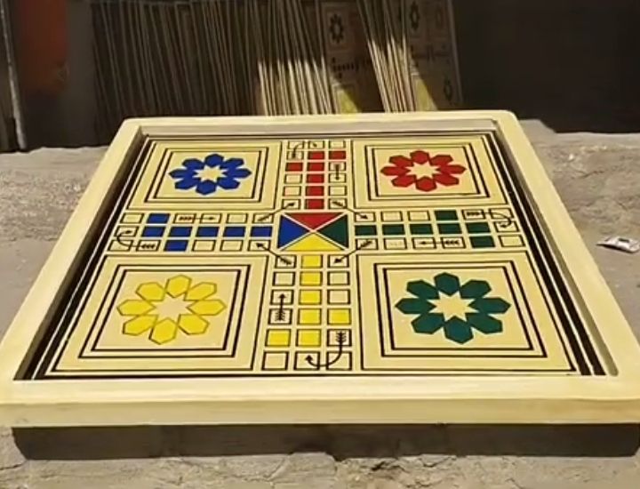 16inch_wooden_Ludo-Board-With-Goti-In-Out-Class_Material | Daraz.pk