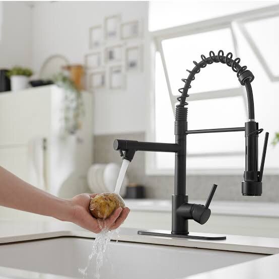 Stainless Steel Modern Kitchen Faucet Pull Down Kitchen Tap Single ...