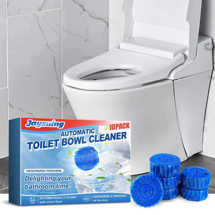 Automatic Toilet Bowl Cleaner Tablets 10 Pcs Blue Bubble Toilet