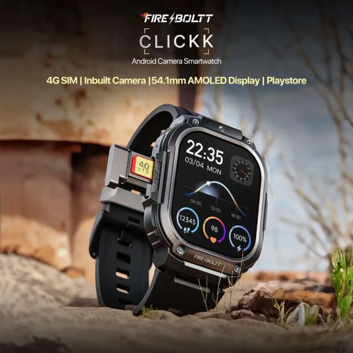 Fire-Boltt Clikk 54.1mm (2.12 inch) AMOLED Display, Front Camera, Nano ...