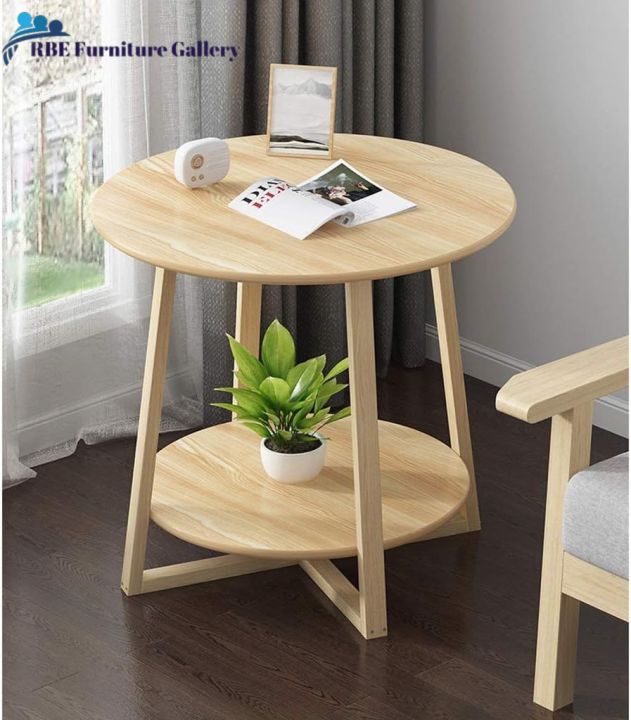 Wooden Double Layer Desk Small Tables, Home Use Night Side Table Studio ...