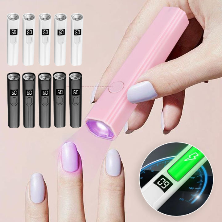 Portable Cordless Rechargeable Handheld Mini Nail Lamp for All Gel ...