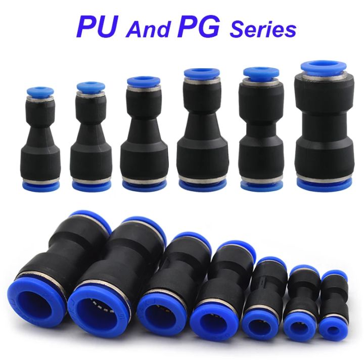 Pu Pneumatic Fittings Plastic Connector PG 4mm 6mm 8mm 10/12/14mm ...