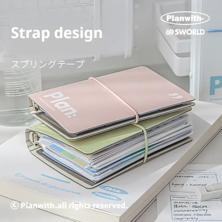 A7 Mini Notebook - 44 Sheet Loose Leaf Scrapbook Planner - Portable 6 ...