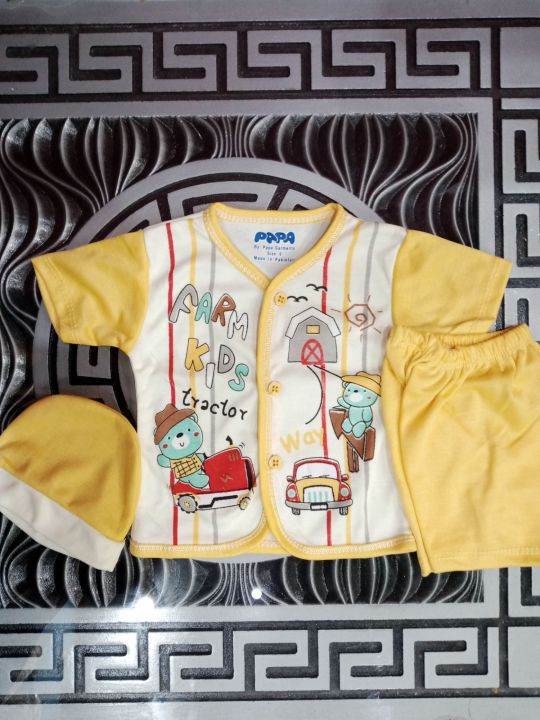 Newborn Baby Suit, Zero Size Baby Suit, 3 Piece Unisex Babies Suit for ...