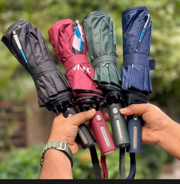 BMW umbrella 12 Sikh auto Open auto Close umbrella | Daraz.com.bd