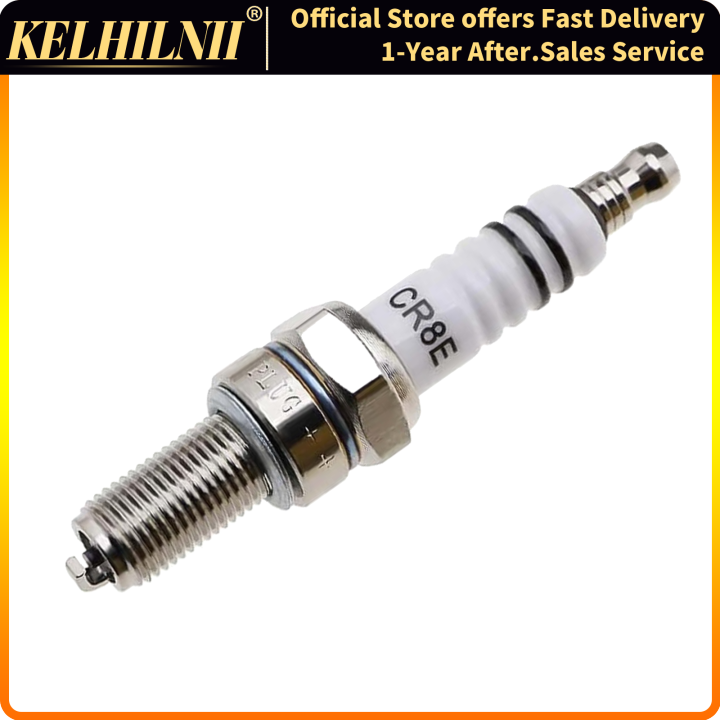 1PC CR8E Spark Plug Motorcycle Replacement Plug 10mm Thread Improved ...